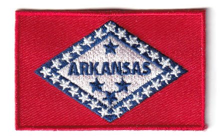 Arkansas Flag Patch - Perfect Size for Your Collection – BACKPACKFLAGS.COM