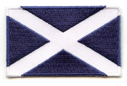 Scotland flag patch - Traditional Scottish St Andrew's Cross ...